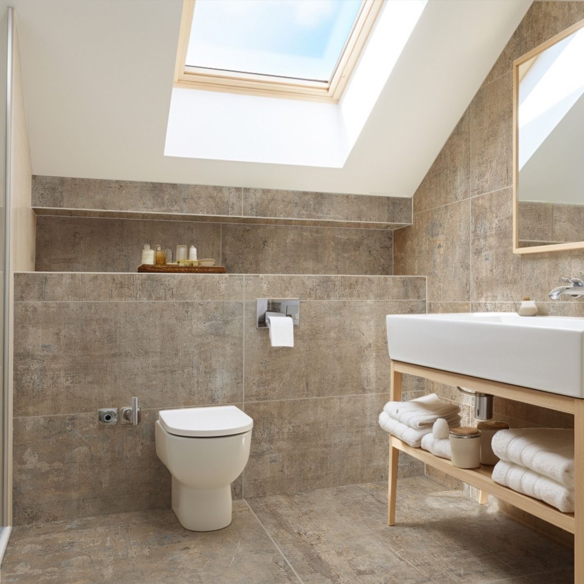 Affresco Beige Porcelain 40x80 Floor And Wall Tiles | Large Tiles For ...