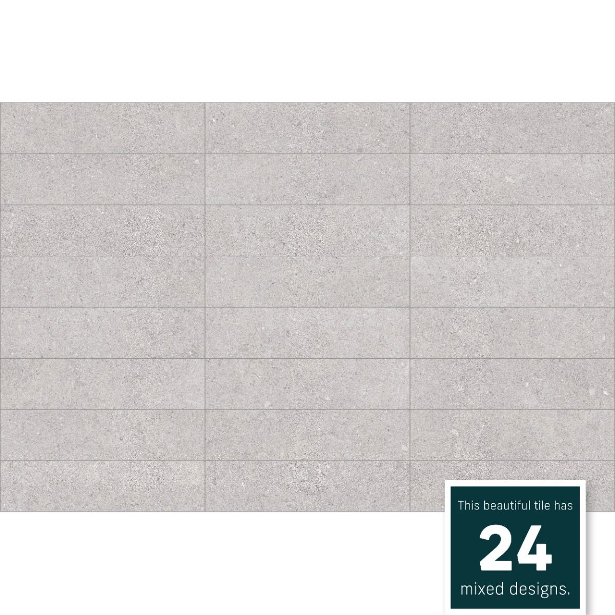 Grey Limestone Effect Porcelain Tiles | Tile Giant
