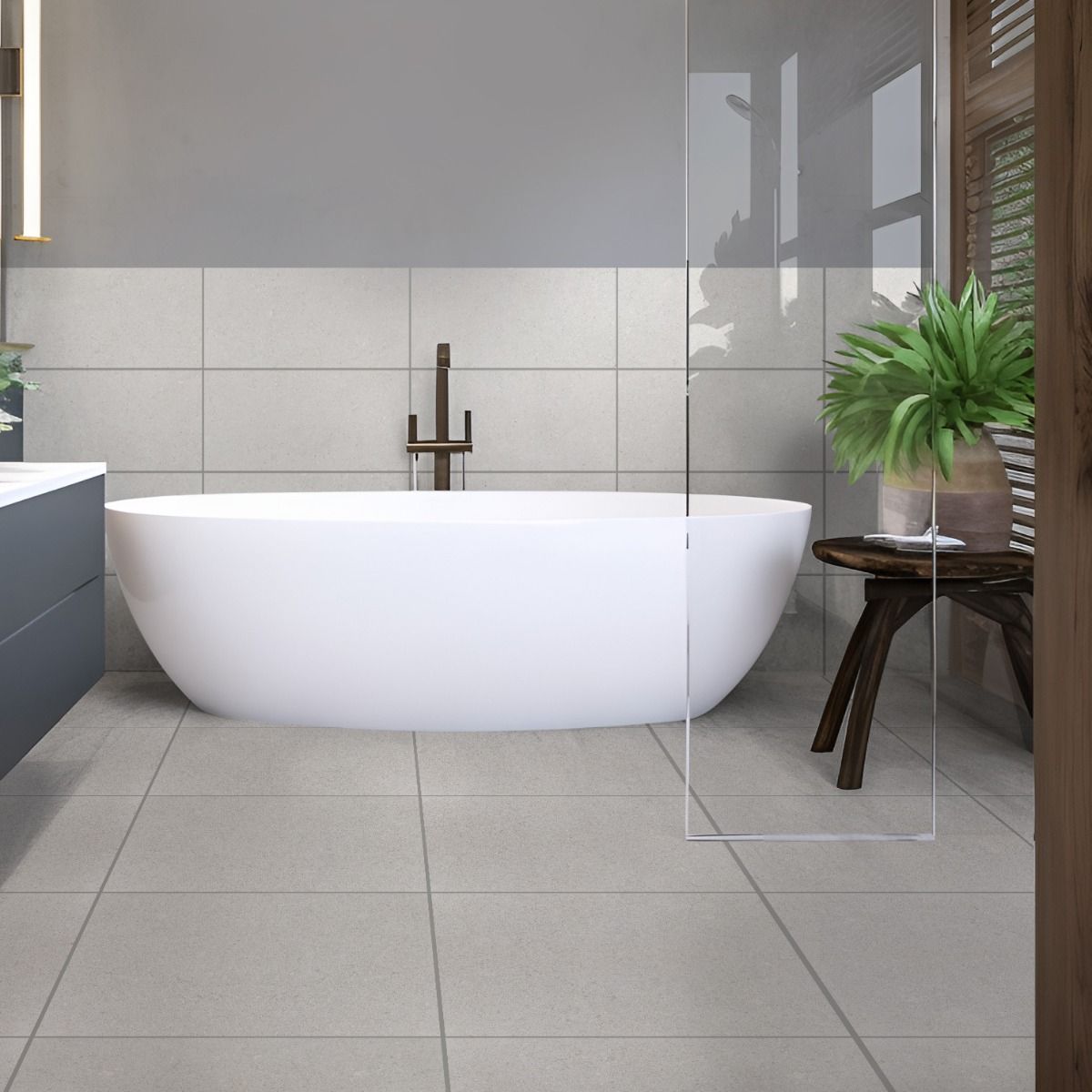 Authentic Limestone Effect Porcelain Tiles | Tile Giant