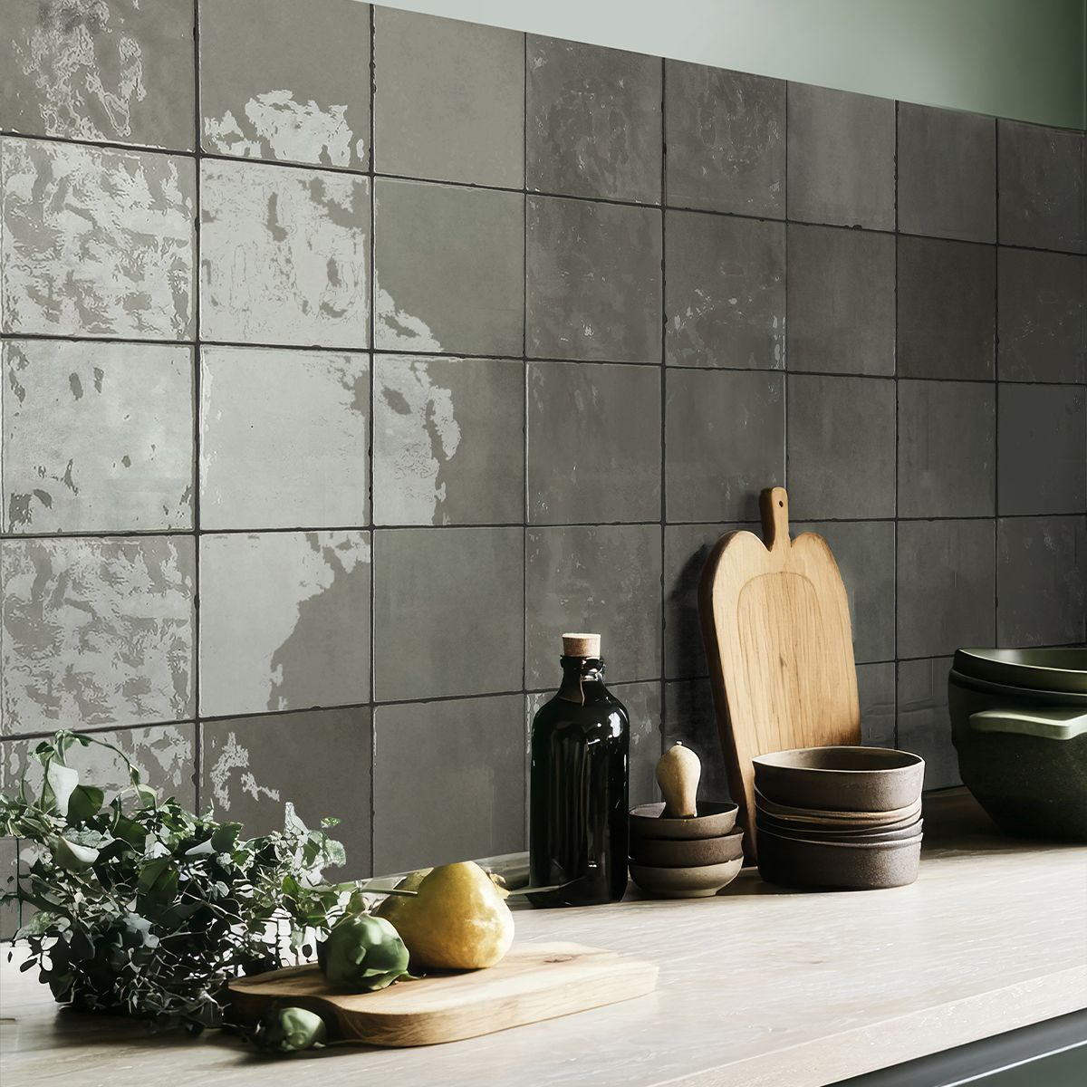 Grey Zellige Wall Tiles | Handmade Look Wall Tiles | Tile Giant