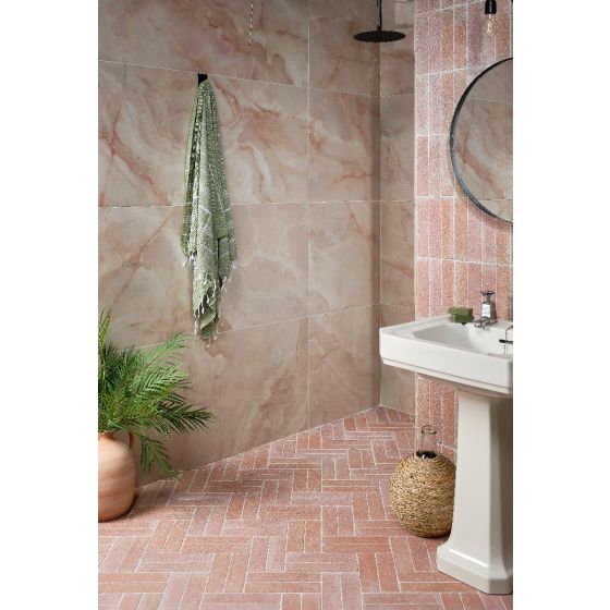 Florida Polished Porcelain Rose 60x120 | Large Marble Effect Tiles ...