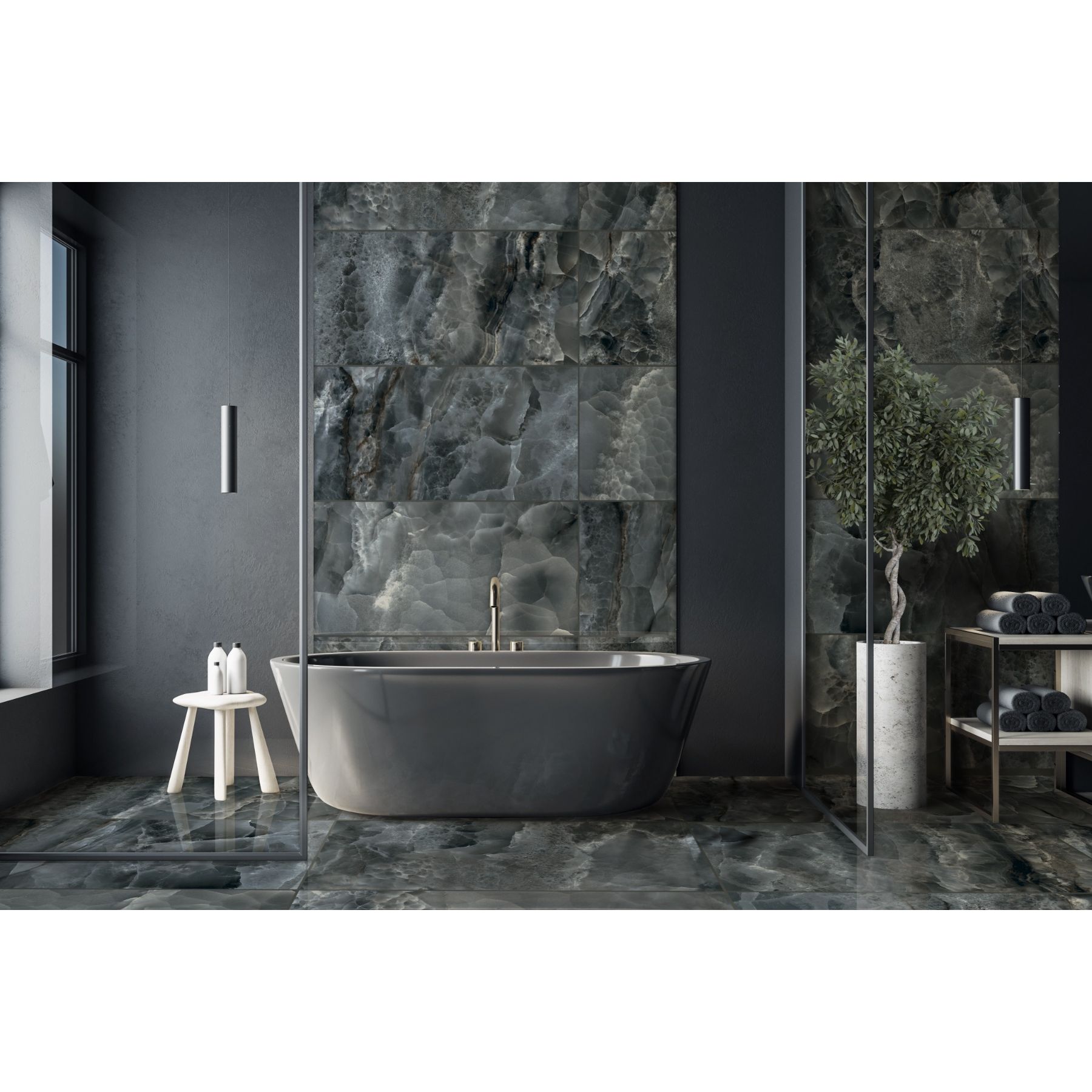 Luxurious Onyx Marble Effect Porcelain Tiles | Large Porcelain Wall ...