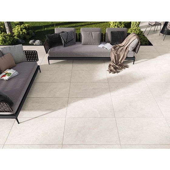 Stiled Kingham White 2cm Outdoor Porcelain Tile | Outdoor Porcelain ...