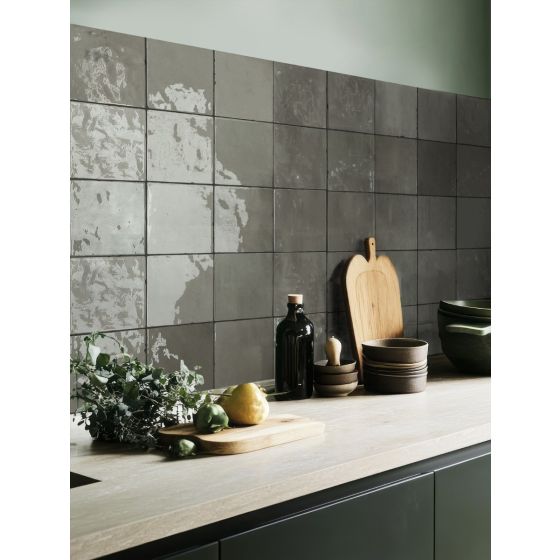 Grey Zellige Wall Tiles | Handmade Look Wall Tiles | Tile Giant